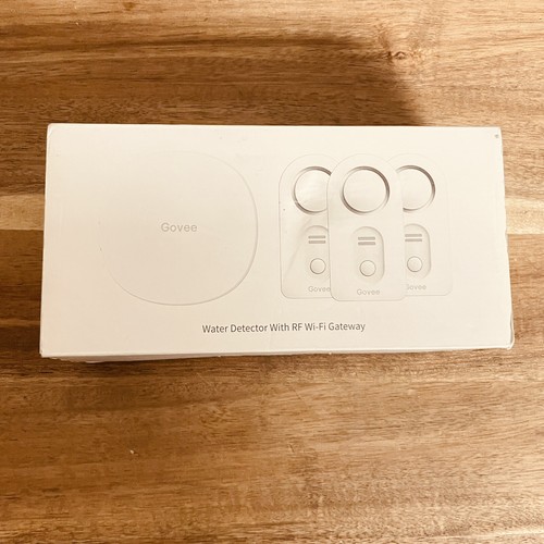 New Open Box Govee WiFi Gateway Water Leak Detector Alarm Sensor 3 Pack ...