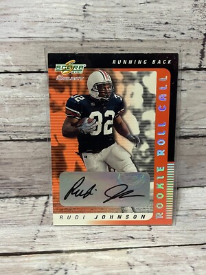 2001 Select Rookie Roll Call Autographs #RP43 Rudi Johnson (#'d 06/50 ...