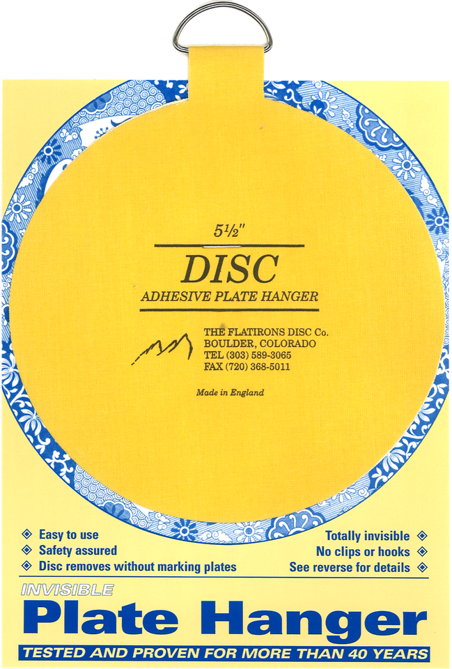 Original Invisible Disc Adhesive Plate Hangers Set of 4x5.5" | eBay