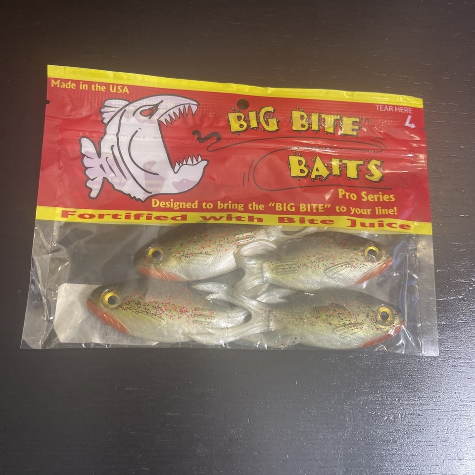 Lot of 3 Big Bite Baits Pro Series 4pk 3 Colors NIP | eBay