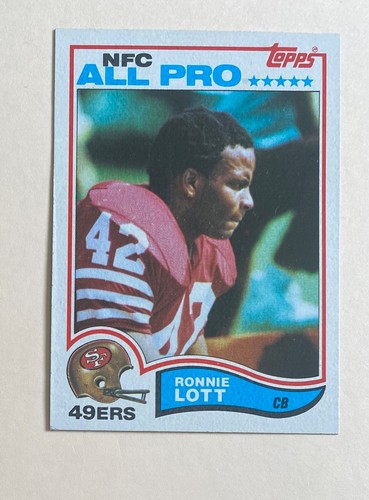 1982 Topps #486 Ronnie Lott Rookie RC #X464 | eBay