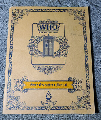 Doctor Who RPG Game Operations Manual 1985 BBC FASA Module Book | eBay