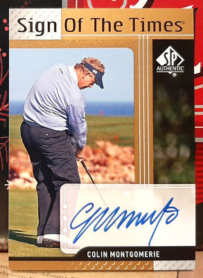 COLIN MONTGOMERIE AUTO ~ SIGN OF THE TIMES #ST-CM ~ 2012 SP AUTHENTIC ...