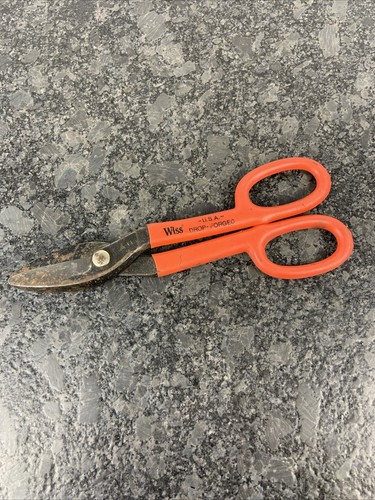 Wiss A-11 Drop Forged Snips Shears Hand Tool Red Handle Made in USA | eBay