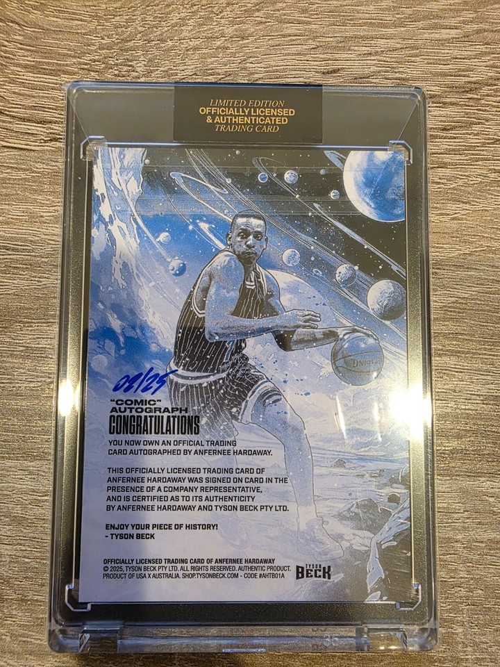 ANFERNEE PENNY HARDAWAY x TYSON BECK - 2025 "Comic" On-Card AUTO /25 | eBay