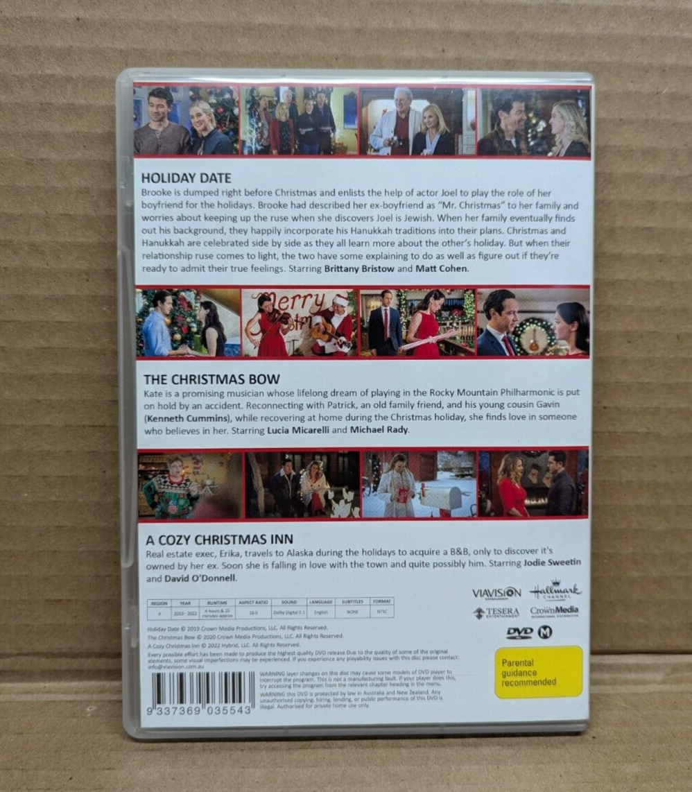 Holiday Date/The Christmas Bow/A Cozy Christmas Inn (DVD, 2022, 3-Disc ...