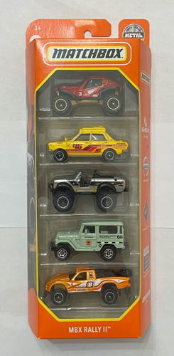 2022 Matchbox MBX Rally II 5-Pack Datsun 510 Lamley National Parks Land ...