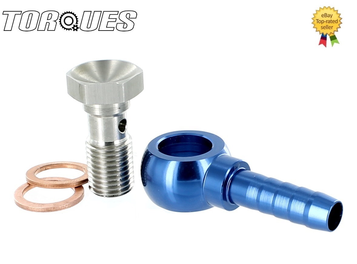 7/16" UNF Master Cylinder To Brake Reservoir Banjo Adapter and Bolt to ...