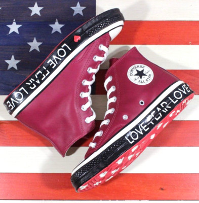 Converse Chuck Taylor 70 All Star Hi RED/Black FEAR LOVE SAMPLE ...