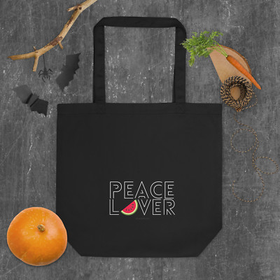 PEACE LOVER - Eco Tote Bag - Designed for Peace Lovers Global, gift ...