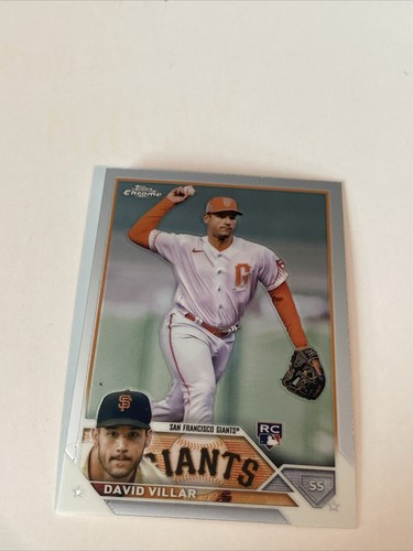 2023 Topps Chrome #117 David Villar - San Francisco Giants Refractor | eBay