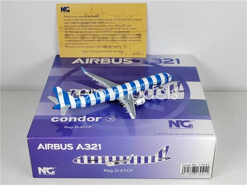 NG Models Condor for Airbus A321 D-ATCF Sea Blue 1/400 scale Aircraft ...