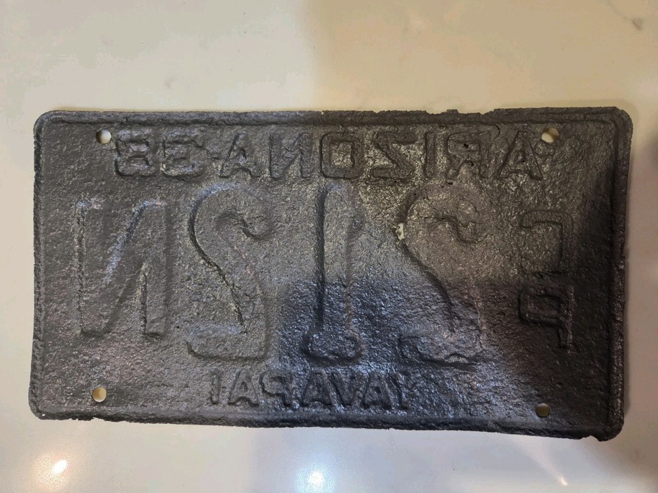 1938 ARIZONA License Plate. MVD CLEAR. Cool Rough Plate! | eBay