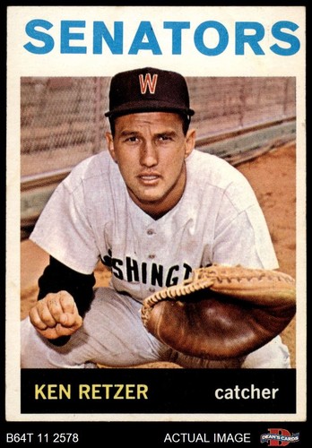 1964 Topps #277 Ken Retzer Senators 5 - EX | eBay