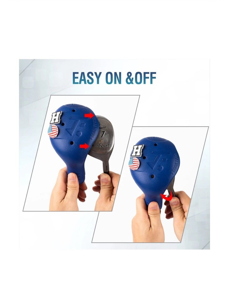 FRANKTECH Golf Head Covers, 4pcs or 1pc EVA Plastic Golf Club Covers ...