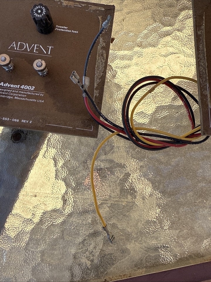 Vintage ADVENT 4002 Speaker Terminal Crossover Pair - Tested - Working ...