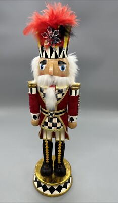 Mackenzie Childs Castle Guard nutcracker 20" tall Christmas decoration ...