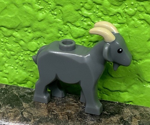 NEW LEGO Goat (grey & tan) Horns Farm Animal From Medieval Town Square ...