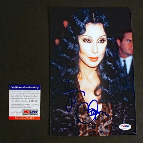 **PSA/DNA** CHER SIGNED / Autographed 7x11 Photo (Sonny & Cher)! | eBay