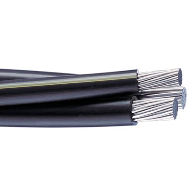100' Stephens 2-2-4 Triplex Aluminum URD Direct Burial Cable (120 Amp ...