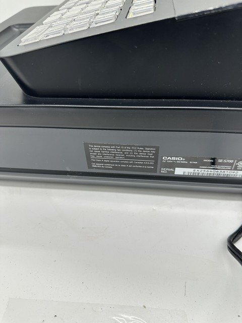 Casio SE-S700 Electronic Cash Register - Black for sale online | eBay