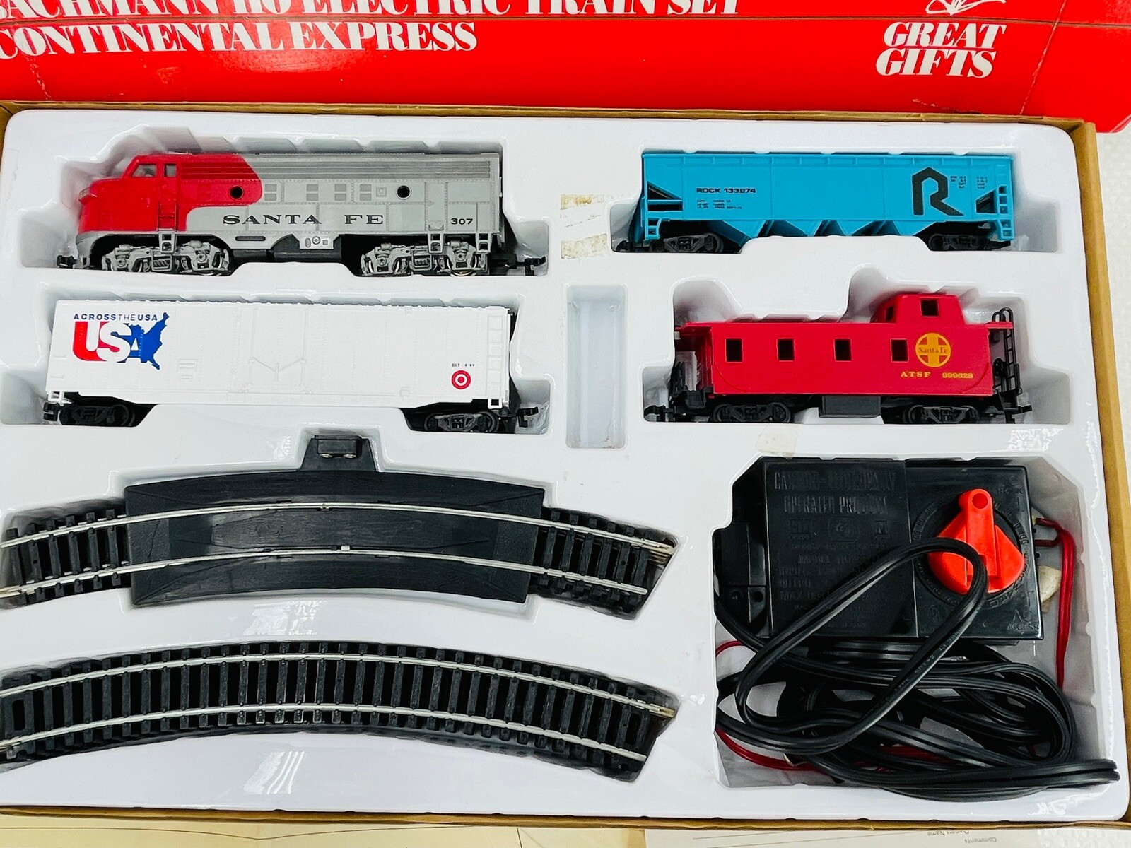 Bachmann HO Scale Electric Train Set Continental Express Santa Fe ...