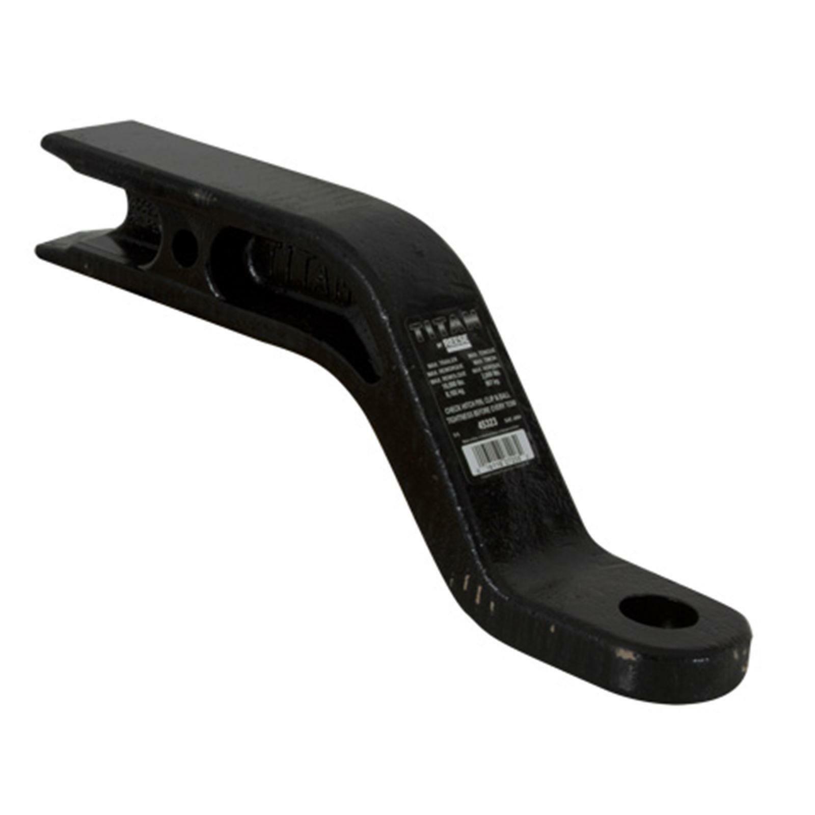 CEQUENT BALL MOUNT, 2-1/2" SQ.3-1/2" RISE, 5" DROP, BLACK (REESE) 45323 ...