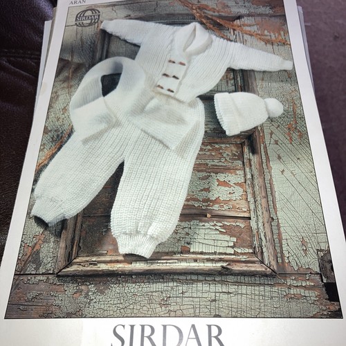 Baby Knitting Pattern, Sirdar 3637. Aran. Size 18-26 Inch | eBay
