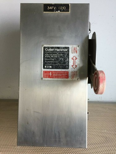 CUTLER HAMMER DH361FWK 30 AMP 600 VOLT OUTDOOR DISCONNECT..D-190 | eBay