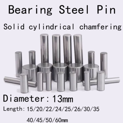 13mm Dia Bearing Steel Pin Solid Cylindrical Chamfering Dowel Pins 15mm ...