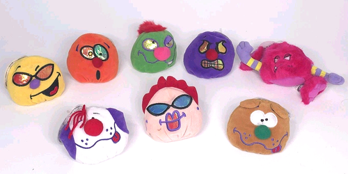 Vtg Lot 8 Silly Slammers Talking Plush Bean Bag Sound Toy Claude Cool ...