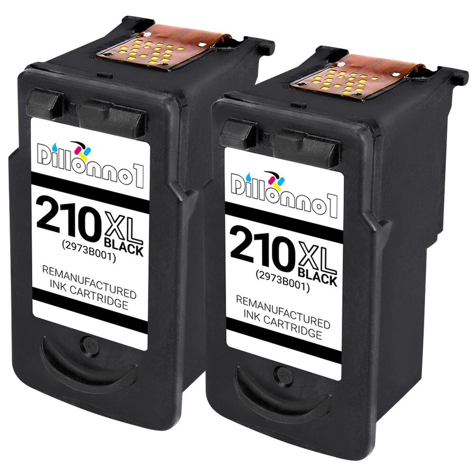 2PK PG-210XL 210 XL Black For Canon MX330 MX340 MX350 MX360 MX410 MX420 ...