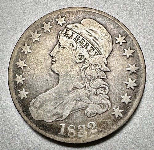 1832 CAPPED BUST HALF DOLLAR FINE / VF DETAILS KEY TYPE COIN #8694 | eBay