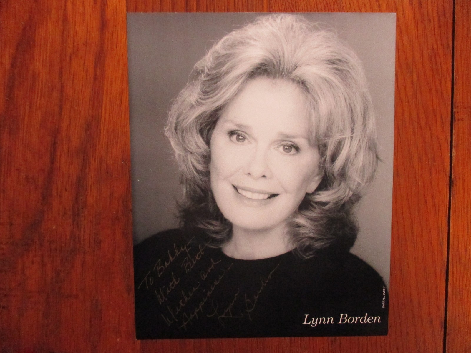 LYNN BORDEN ("Hazel/Walking Tall") Signed 8 x 10 Black and White Photo ...