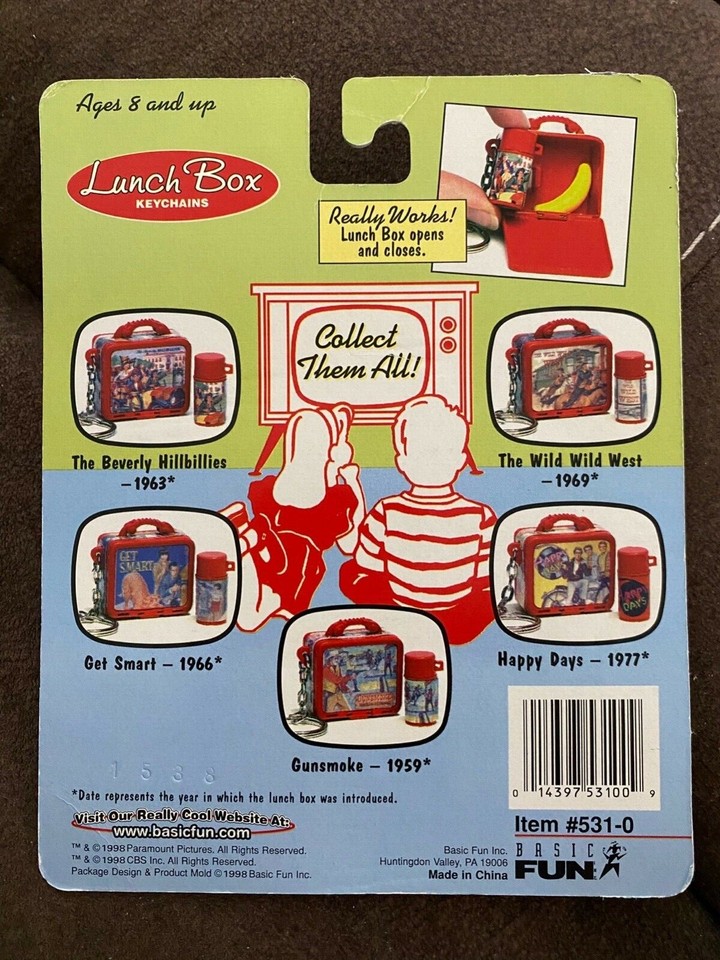 Vintage Happy Days Mini Lunch Box Keychain | eBay