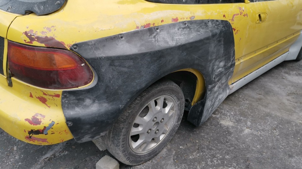 FIT FOR HONDA CIVIC EG6 DRAG CAR DRAGCAR B.A.R. STYLE BODY KIT | eBay