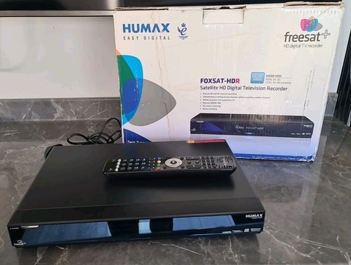 HUMAX FOXSAT-HDR 500GB HDD Freesat+ Recoder Set Top Box Satellite ...