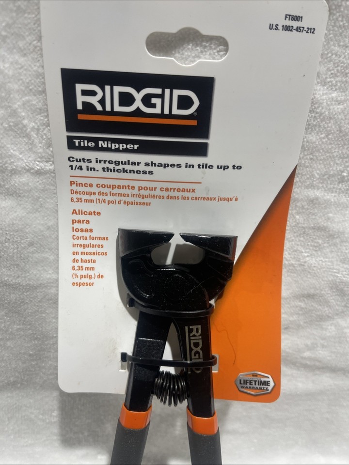 Ridgid Glass Tile Nipper FT6001 cutter | eBay
