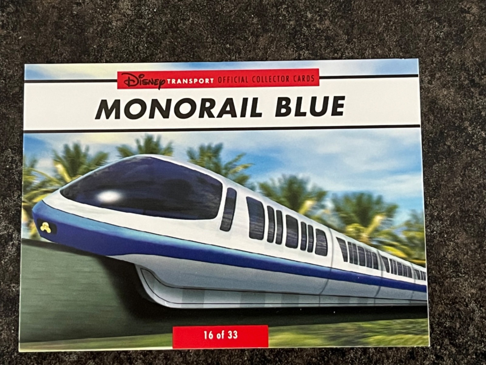 Walt Disney World Transportation Monorail Card 16 of 33 Blue Jiminy ...