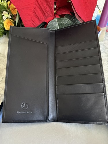 Mercedes Benz Black Leather Billfold Wallet Organizer | eBay