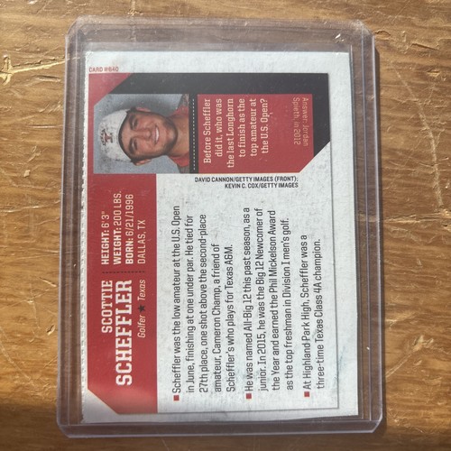 2017 Sports Illustrated for Kids Scottie Scheffler Rookie Card RC #640 ...