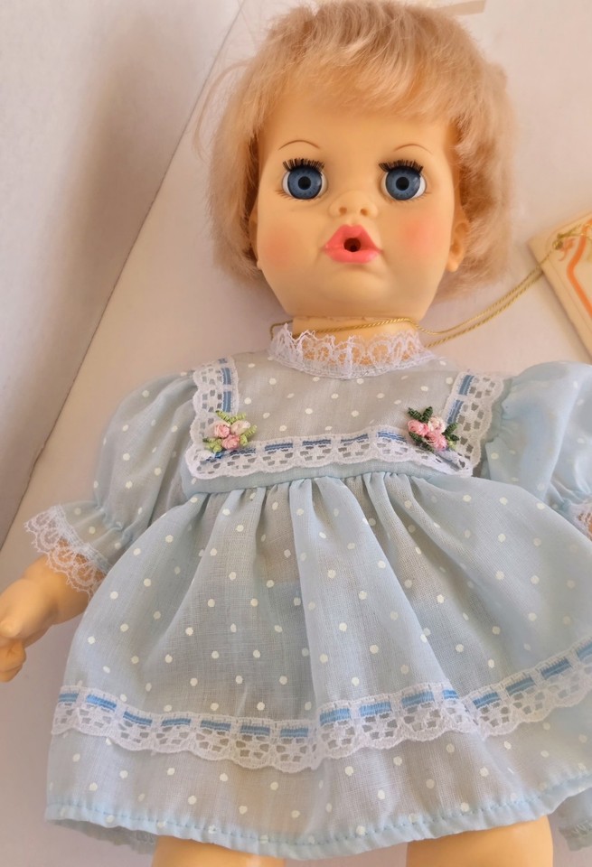 Vintage Tiny Tears Doll 1971 Ideal Toy Corp Baby Doll 13" TNT-14-B-34 ...