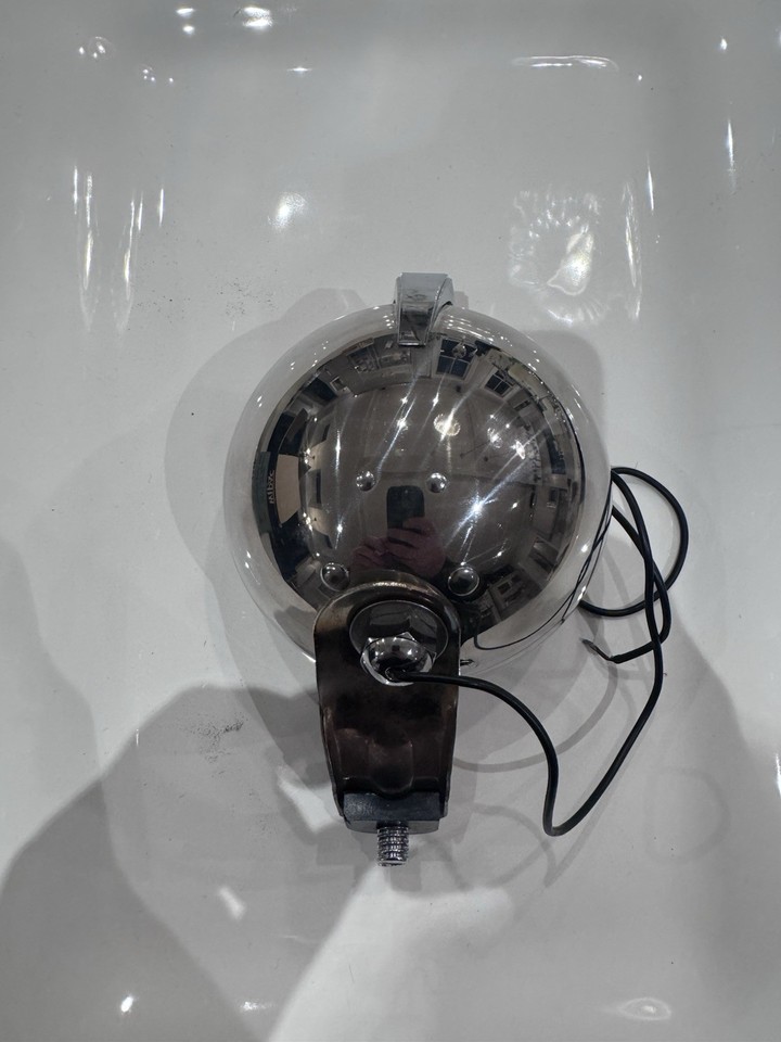 Vintage WIPAC SPOT LAMP (Grey & Chrome finish) Stud Mounting Only Part ...