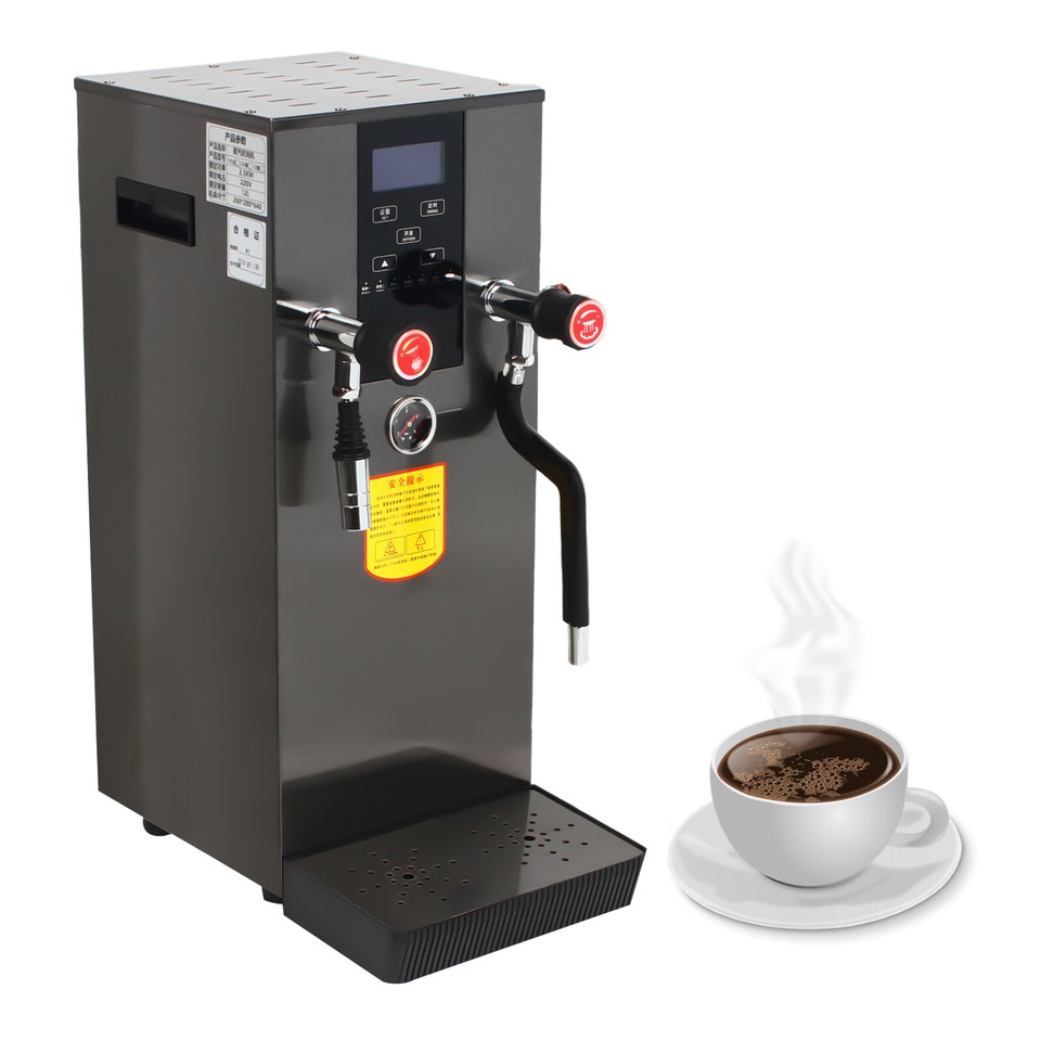 12L Commercial Steam Water Boiling Machine Stainless Espresso Coffee ...