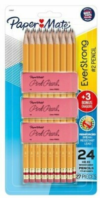 Paper Mate EverStrong #2 Pencils with Break Resistant Lead, 27 ct | eBay