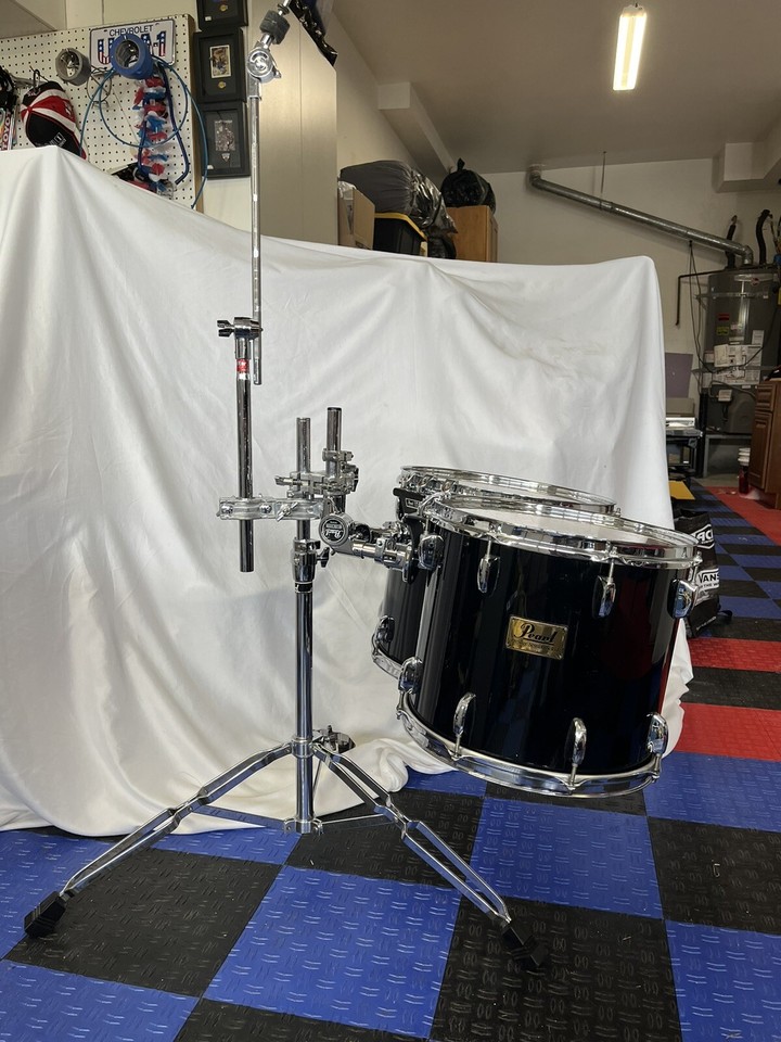 6 Piece Session Select Pearl Drum set. Black mist. | eBay