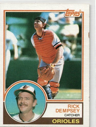 1983 Topps #138 Rick Dempsey Baltimore Orioles MLB Vintage Baseball ...