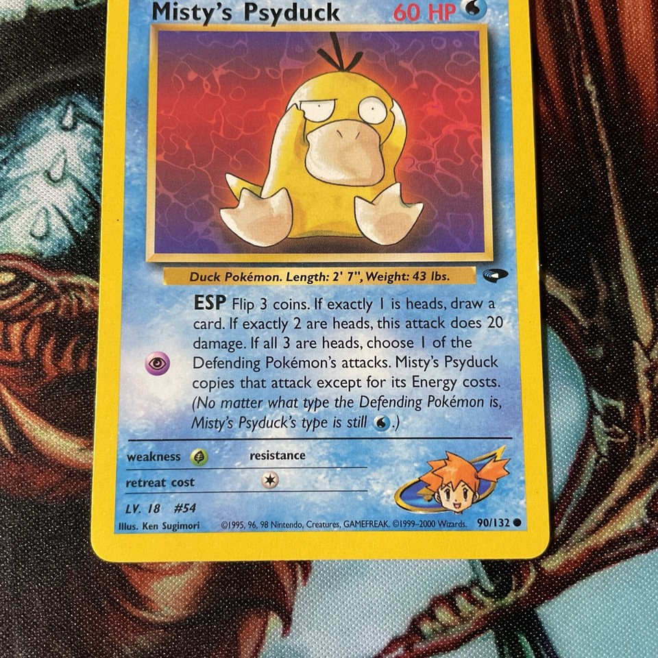 1999/2000 MISTY’S PSYDUCK - Gym Challenge - 90/132 - Common - Pokemon ...