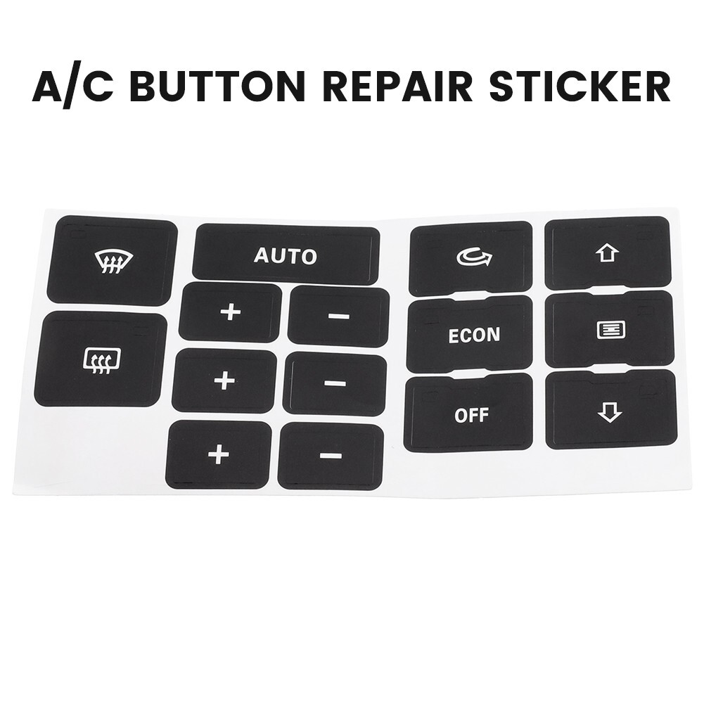A/C Dash Push Button Repair Kit Decal Stickers Replacement For A6 C5 ...