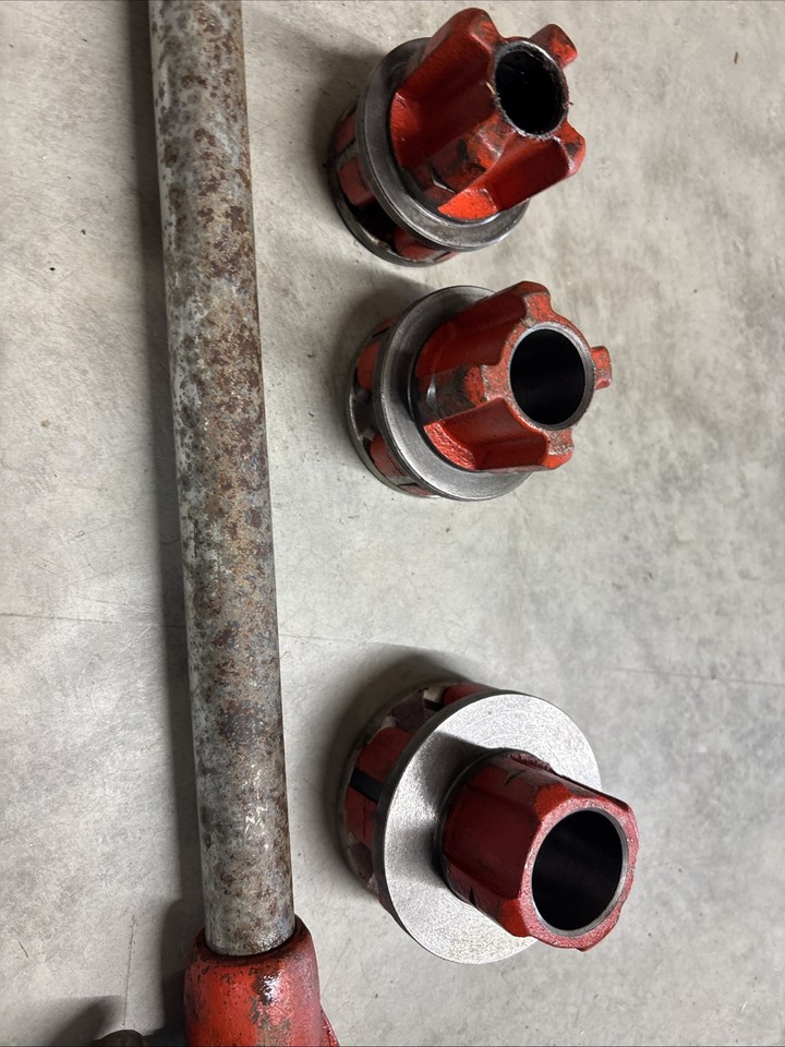 RIDGID 11R RATCHET PIPE THREADER AND HANDLE SET 1/2", 3/4", 1" | eBay